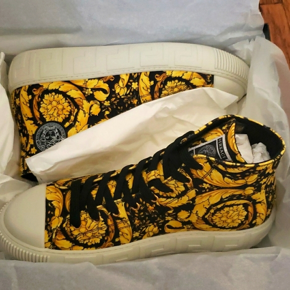 Versace | Shoes | Versace Barocco Hi Top Sneaker 3 | Poshmark